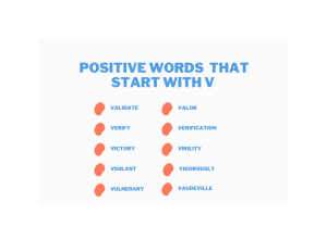 225 Positive Words That Start With V [2024 Vocabulary]
